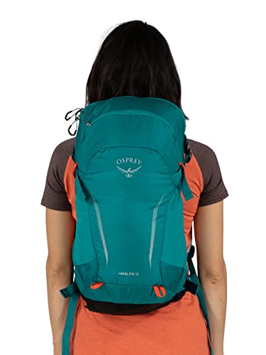 Osprey Hikelite 18L Unisex Hiking Backpack, Escapade Green