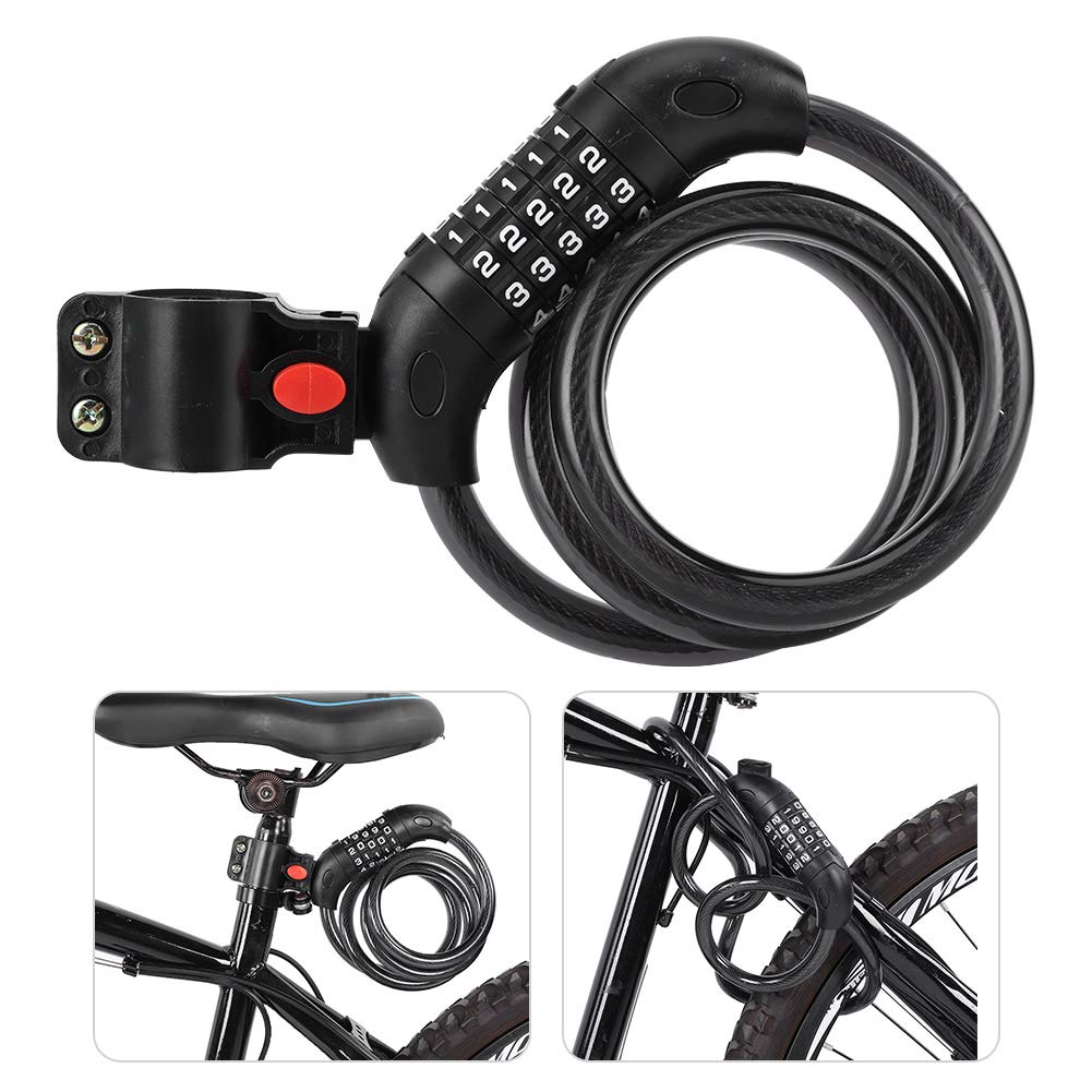 Security Bike Lock Electric Mountain Bike Fixed Portable Anti-Theft Bar Lock Coding Lock