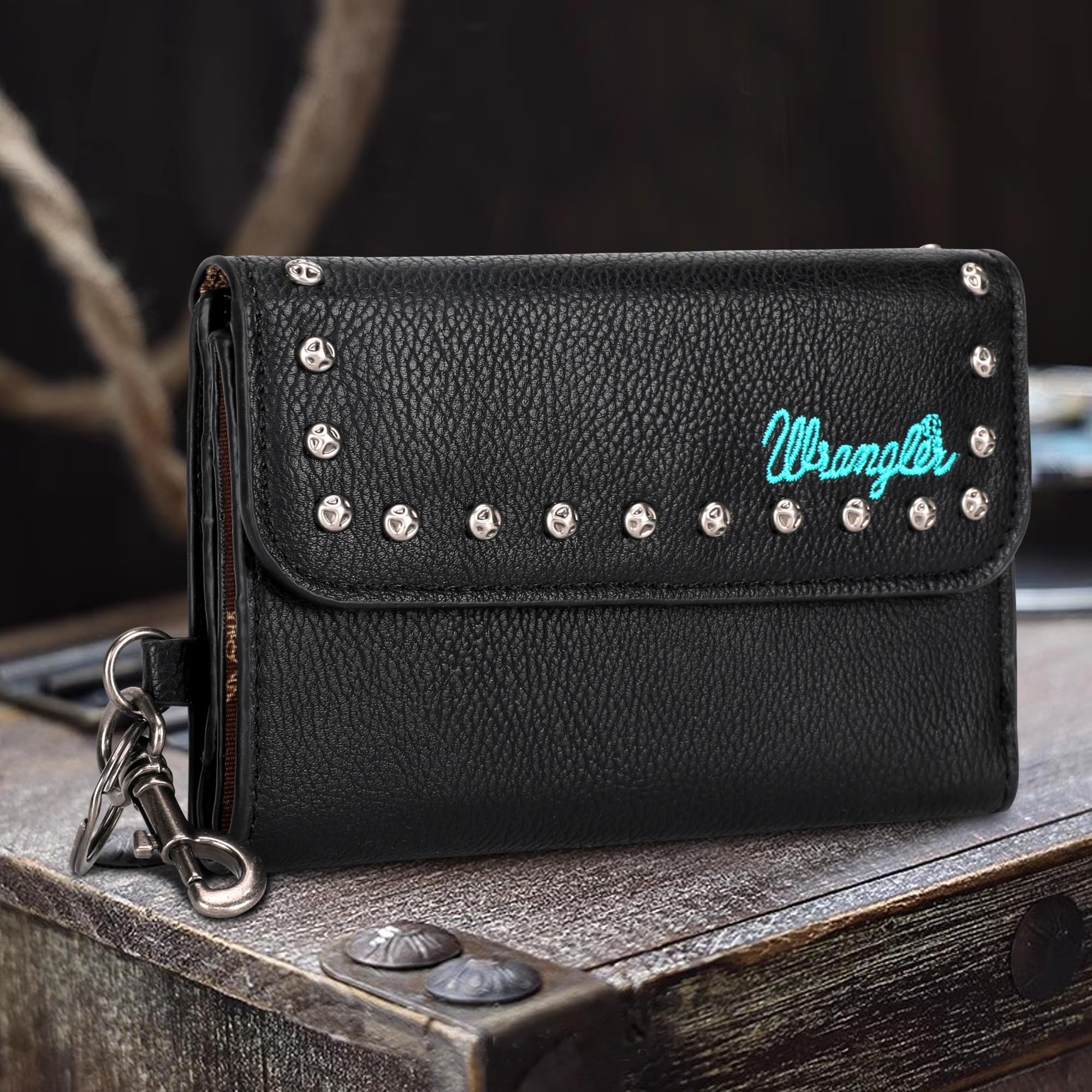 Wrangler Wallet for Women Slim Trifold Credit Card Cases & Money Organizers