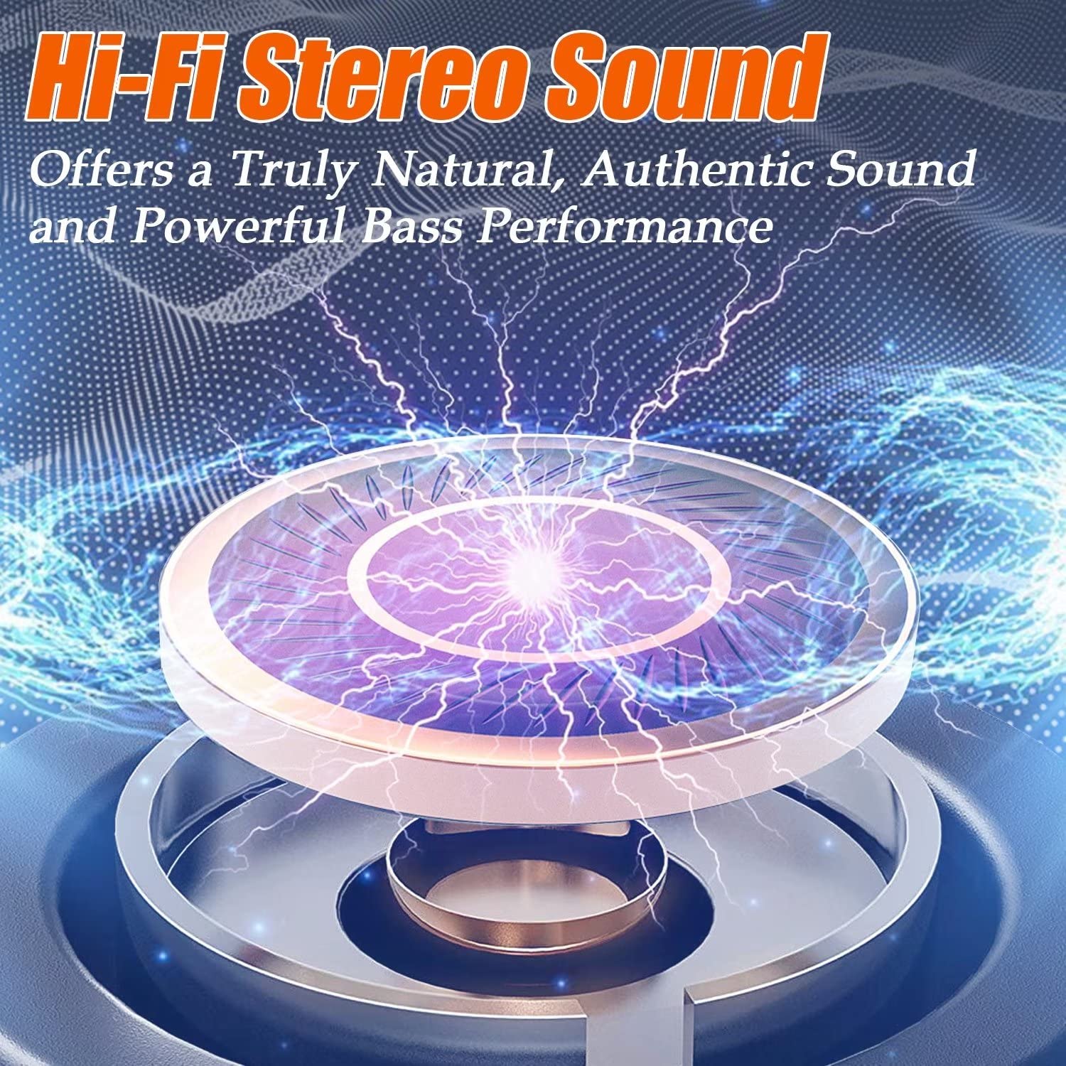 Wireless Earbuds Bluetooth Headset 5.2 Stereo binaural HiFi Earbuds Colorful Charging Case Sport Gaming Earphone