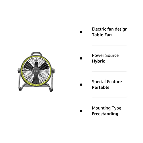 ONE+ 18V Hybrid 18" Air Cannon Drum Fan