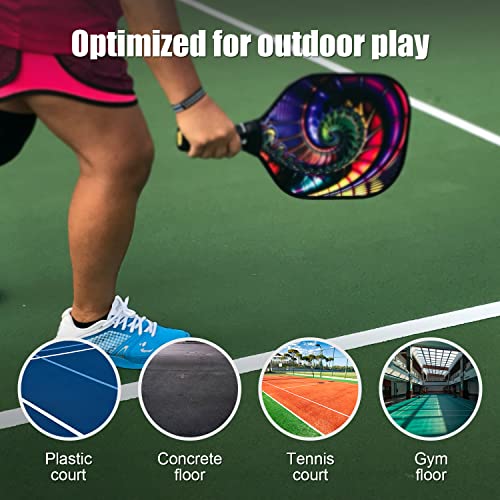 USAPA Approved Outdoor Pickleball Balls - 16 Pcs High-Bounce Balls with 40 Holes for Superior Durability | Tournament-Quality Set in 4 Bright Colors with Convenient Mesh Bag