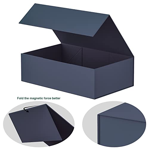 Luxury Large Gift Box 13.8"x9"x4.3" Storage Box Ribbon Magnetic Closure for Luxury Packaging Box for Mother's Day, Birthdays, Bridal Gifts,Weddings