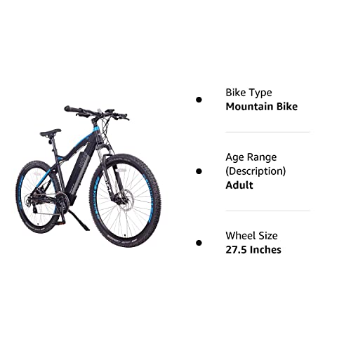NCM Moscow Electric Mountain Bike eBike 624Wh 48V/13AH Matte Black 27.5"