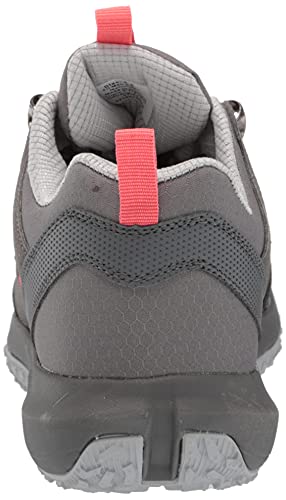 Northside Women's Benton Waterproof Hiking Shoe, Gray/Coral, 6.5