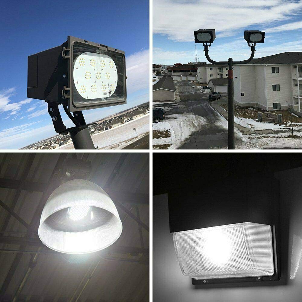 OSTEK 120W LED Shoebox Retrofit Kits, E39 Mogul Base 5000K Shoebox Retrofit Lights Replacement for High Bay, Area Parking Lot, Street, Wall Pack Light.UL & DLC Premium (120)
