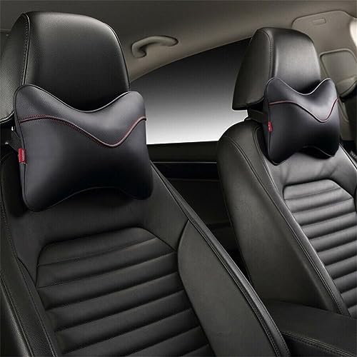 MoreChioce Car Neck Pillows, 2 Pieces Headrest Cushion Neck Support Pillow Travel Head Rest Support Comfortable Ergonomic Design Pillows for Car Seat,Office Chair