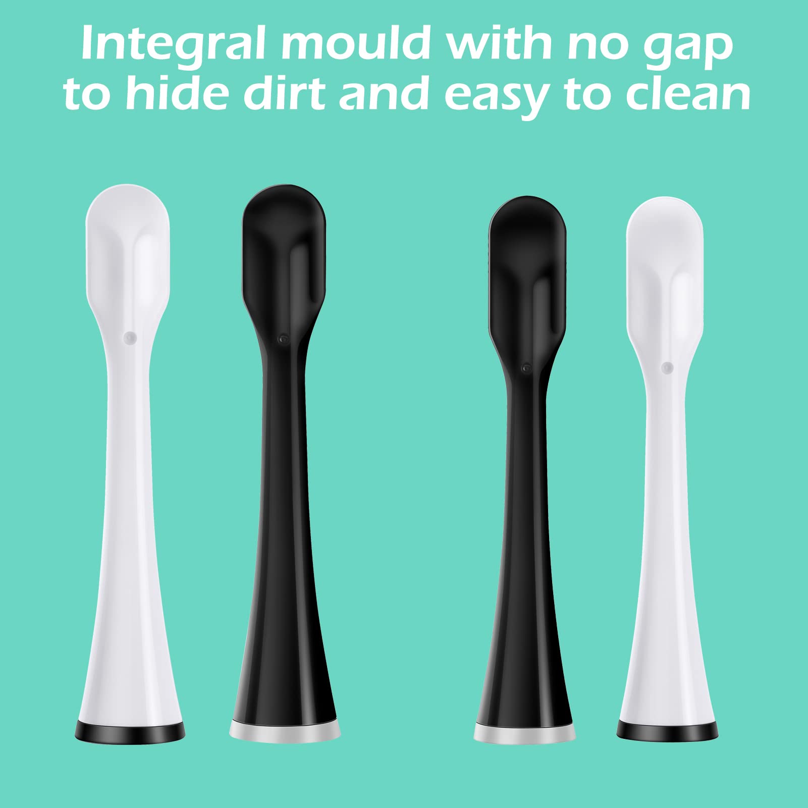新品 Flossing Toothbrush Heads Replacement, 3 Count, Compatible for Water-pik Sonic Fusion/2.0 SF-01, SF-02, SF-03, SF-04 (Full Size, White)