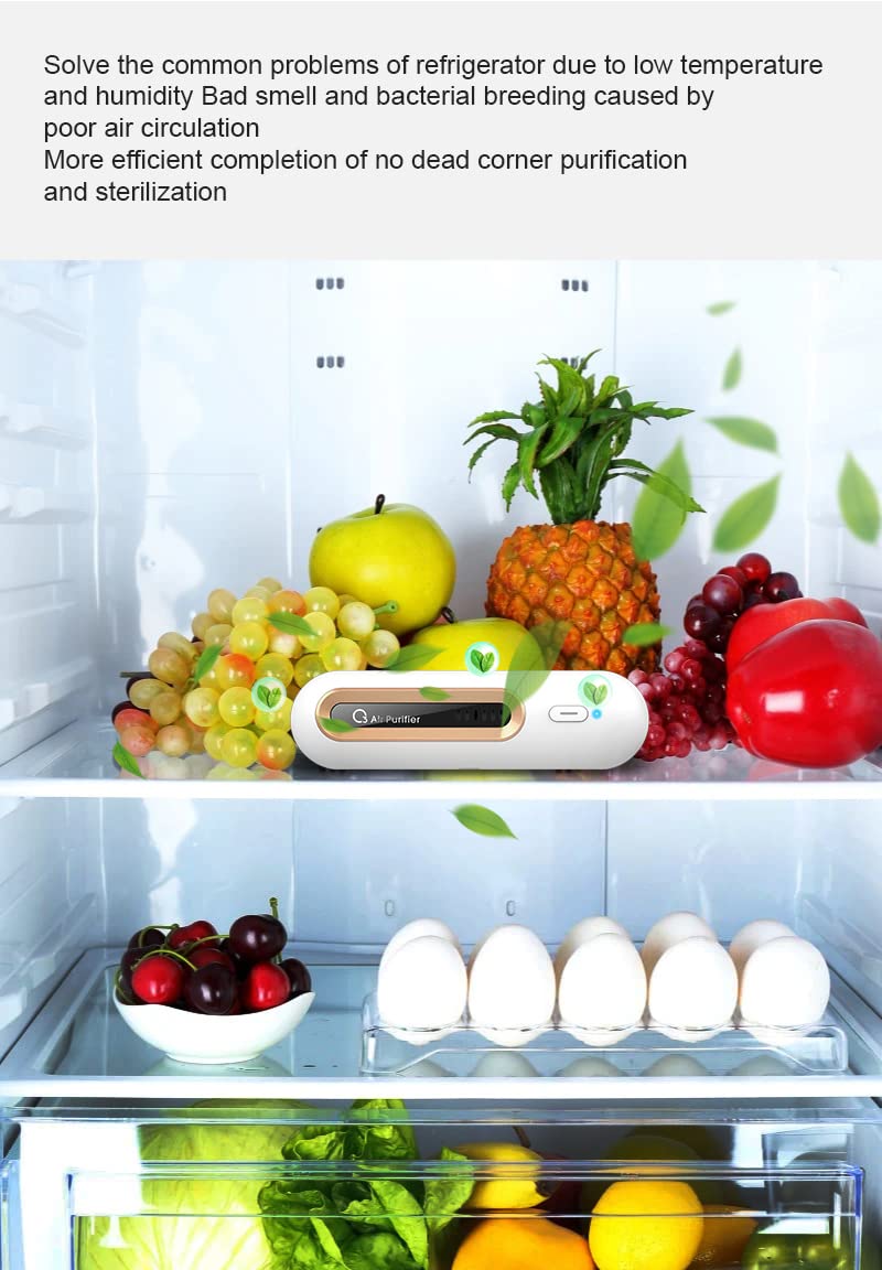 WUSUW Refrigerator Deodorizer,Mini USB Closet Deodorizer,Refrigerator Odor Eliminator For Baking Soda for Fridge And Freezer