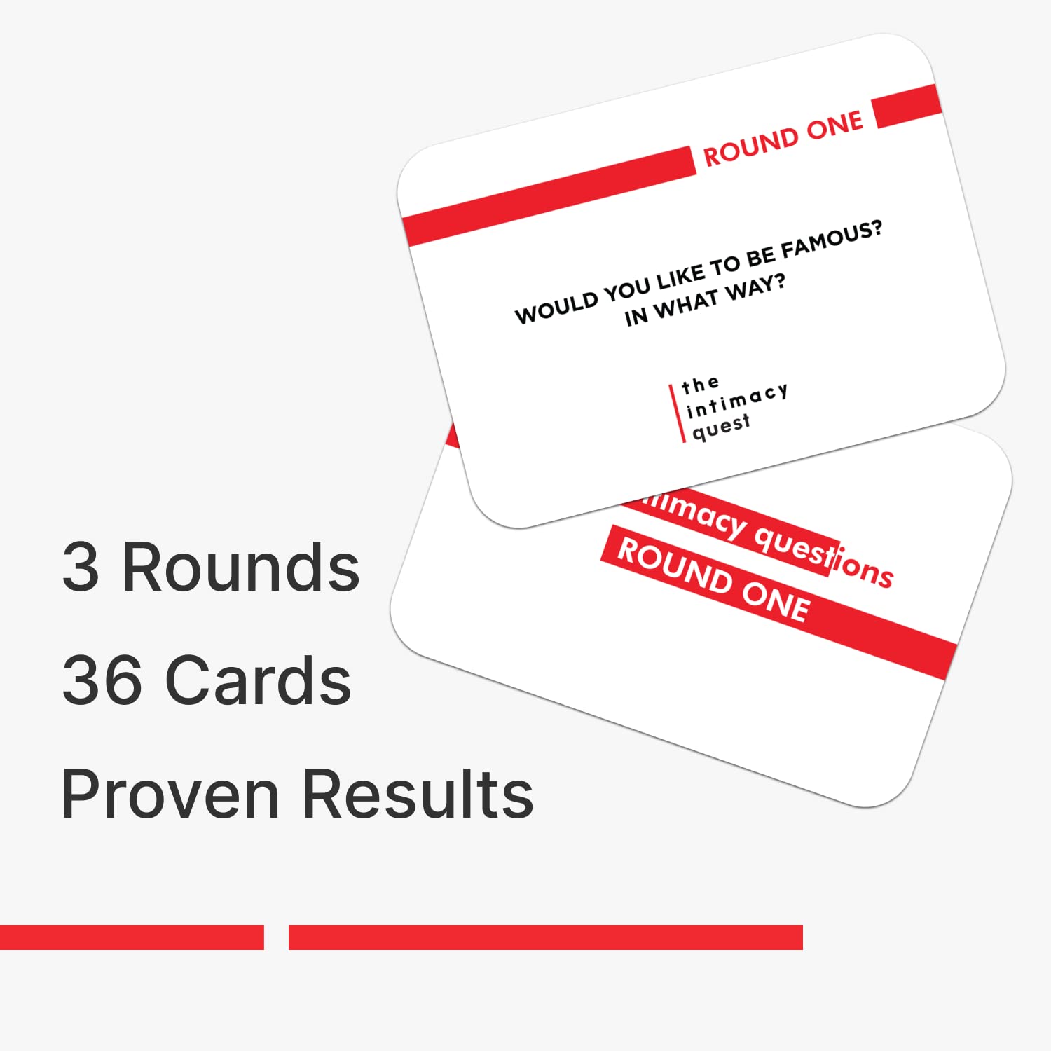 The Intimacy Quest Relationship Building Card Deck for Couples - Question Cards for Adults, Intimacy, Conversation, Reconnect, Build Trust, Ignite Romance - Developed by Psychologists