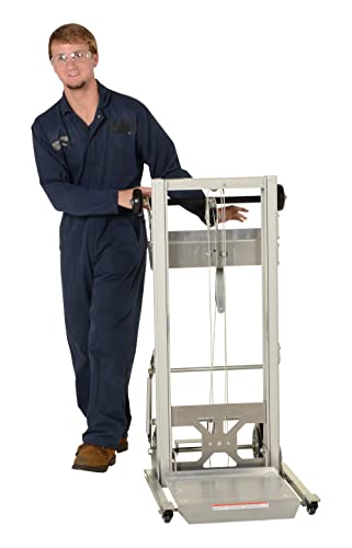 Vestil PALL-200 Aluminum Portable Load Lifter 32-7/16 in. x 12-1/8 in. x 44-15/16 in. 200 Lb. Capacity Silver