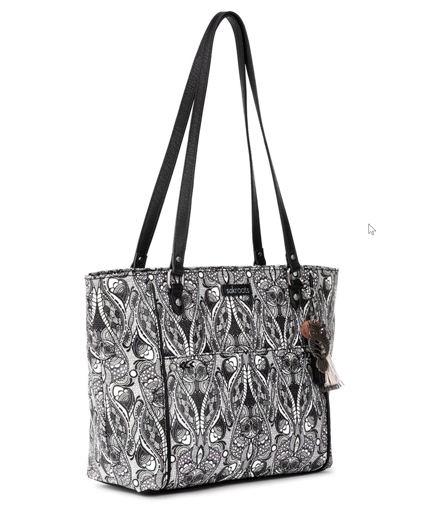 Sakroots Metro Tote, Black White Soulful Desert 1