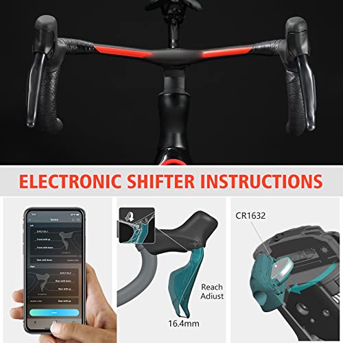 Wonzonezxc Bicycle Electric Shift Bike Full Carbon Road Bike 24 Speed High End Racing All in One Belt