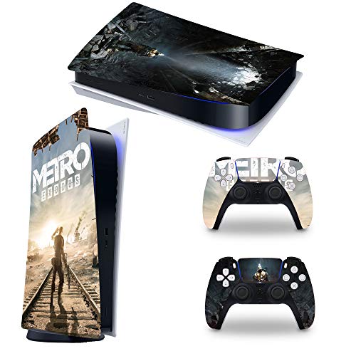 Playstation 5 Digital Edition Skin Set – Gunner Game - HD Printing Vinyl Skin Cover Protective for PS5 Digital Edition Console and 2 PS5 Digital Edition Controller