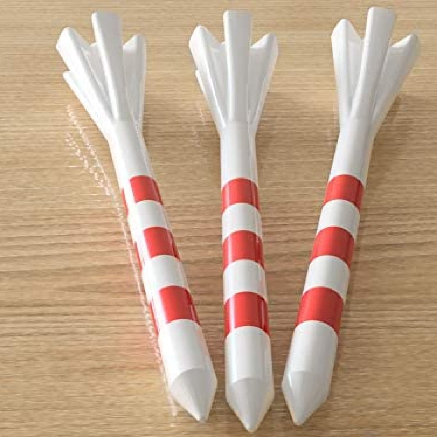 Noa Store 3 1/4" Plastic Golf Tees - 150 Tees in Bulk - White and Red