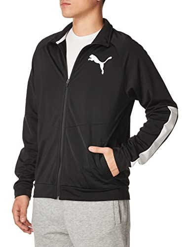 PUMA Mens 2.0 Contrast Jacket, Black/White, XX-Large US