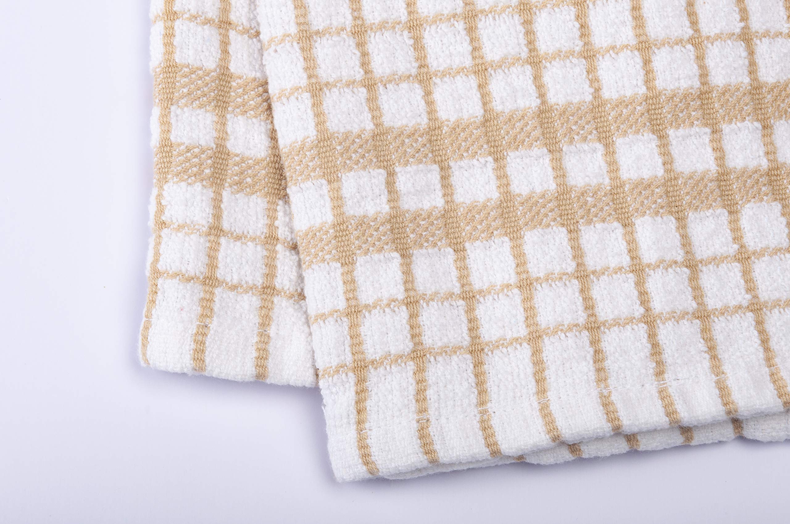 Neolino Terry Kitchen Towels, 100% Cotton Kitchen Dish Towels, Set of 12 (15 x 25 Inches)-400 GSM - Absorbent Kitchen Towels perfect for Every Day Use - Multi Coloured