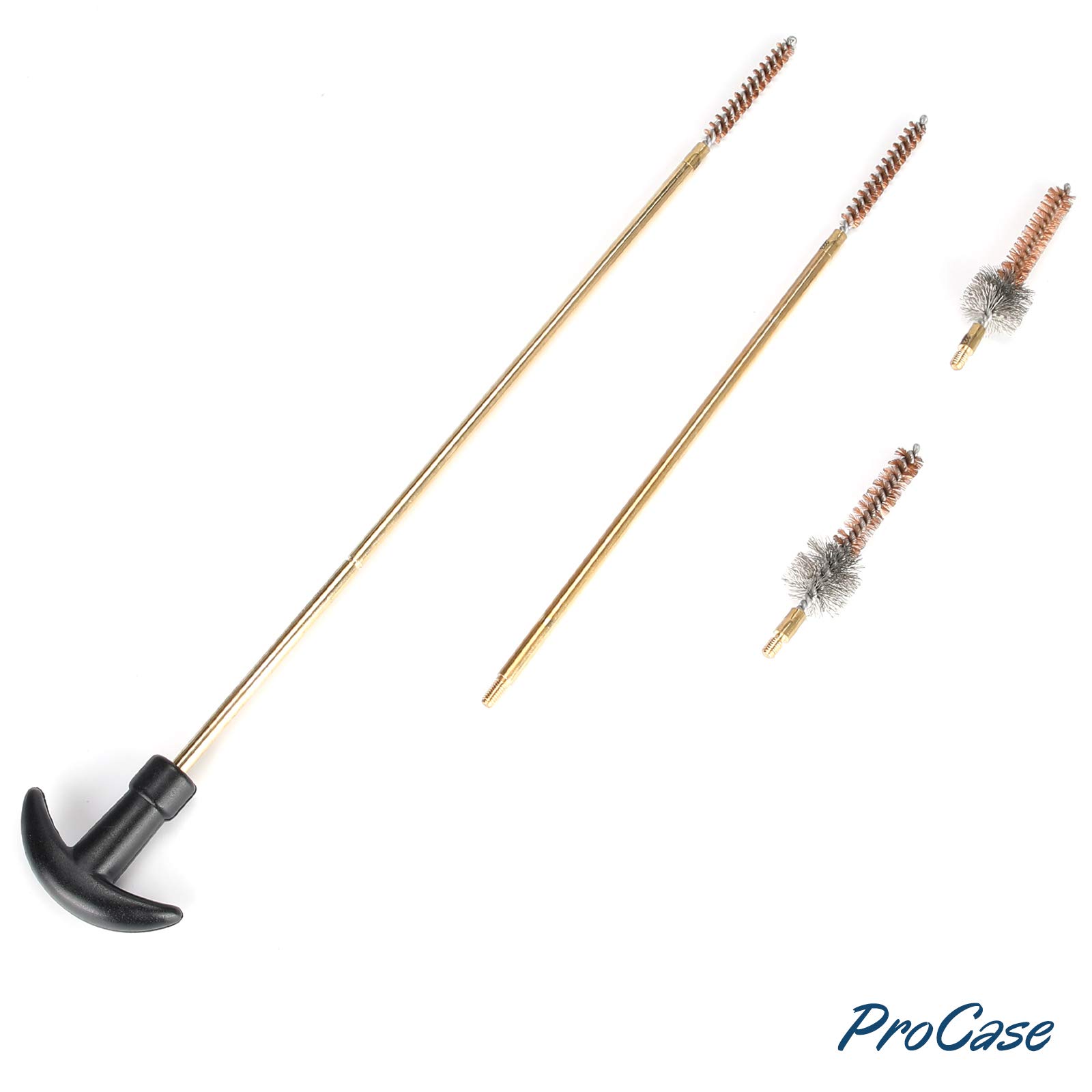 ProCase Gun Cleaning Kit for .223/5.56 Gun with Bore Chamber Brushes, Brass, Jags, Rods and Gun Cleaning Pick in Portable Compact Case Black