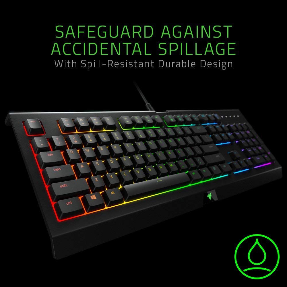 Razer RZ01-02410100-R3U1 19-Button Gaming Mouse, Black & Razer USA LTD RGB Chroma Gaming Keyboard, Black