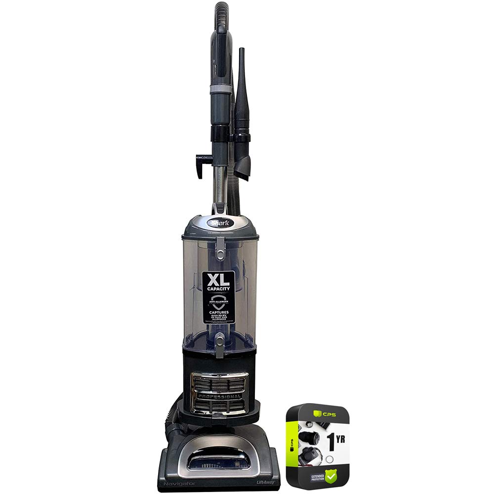 Shark UV550 Professional Navigator Lift-Away Upright Vacuum Bundle with 1 Year Extended Protection Plan (CRTE9SRKUV550RB) (Renewed)