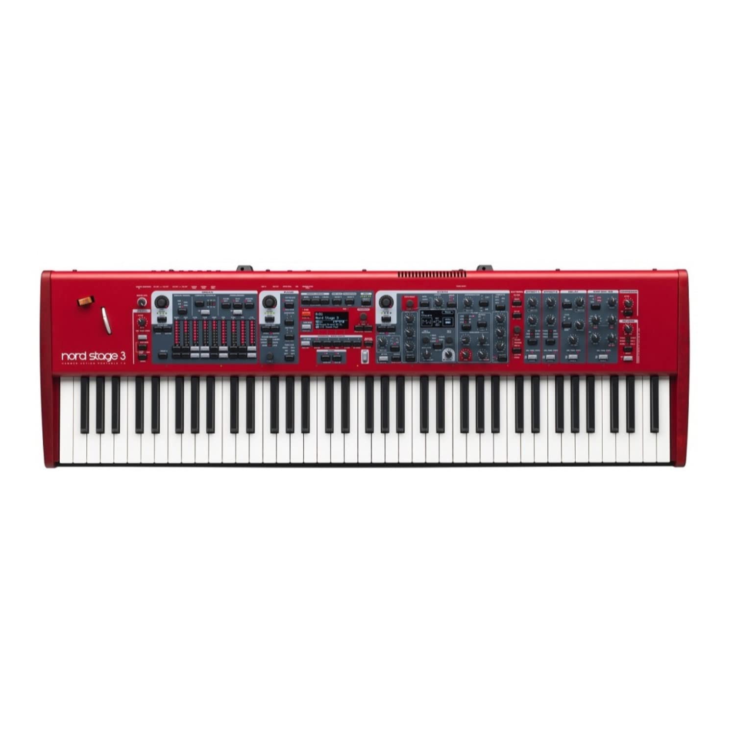Nord Stage 3 HP76 76-Key Hammer-Action Portable Keyboard Bundle with Z-Style Stand and Sustain Pedal (3 Items)