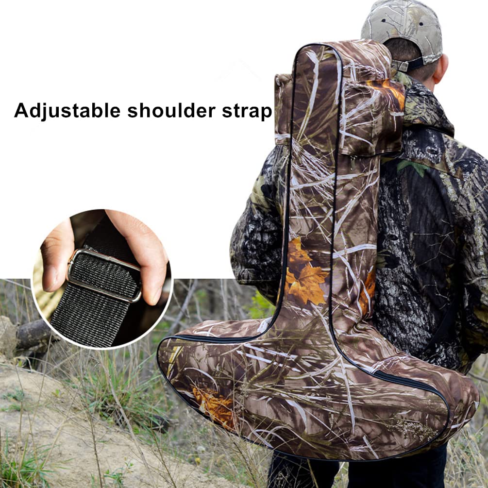 UNISTRENGH Crossbow Soft Case Tactical Archery Cross Bow Bag with Backpack Straps (Reed Camouflage#2, 35.4''L*27.56''W*8.27''D (90X70X21CM))