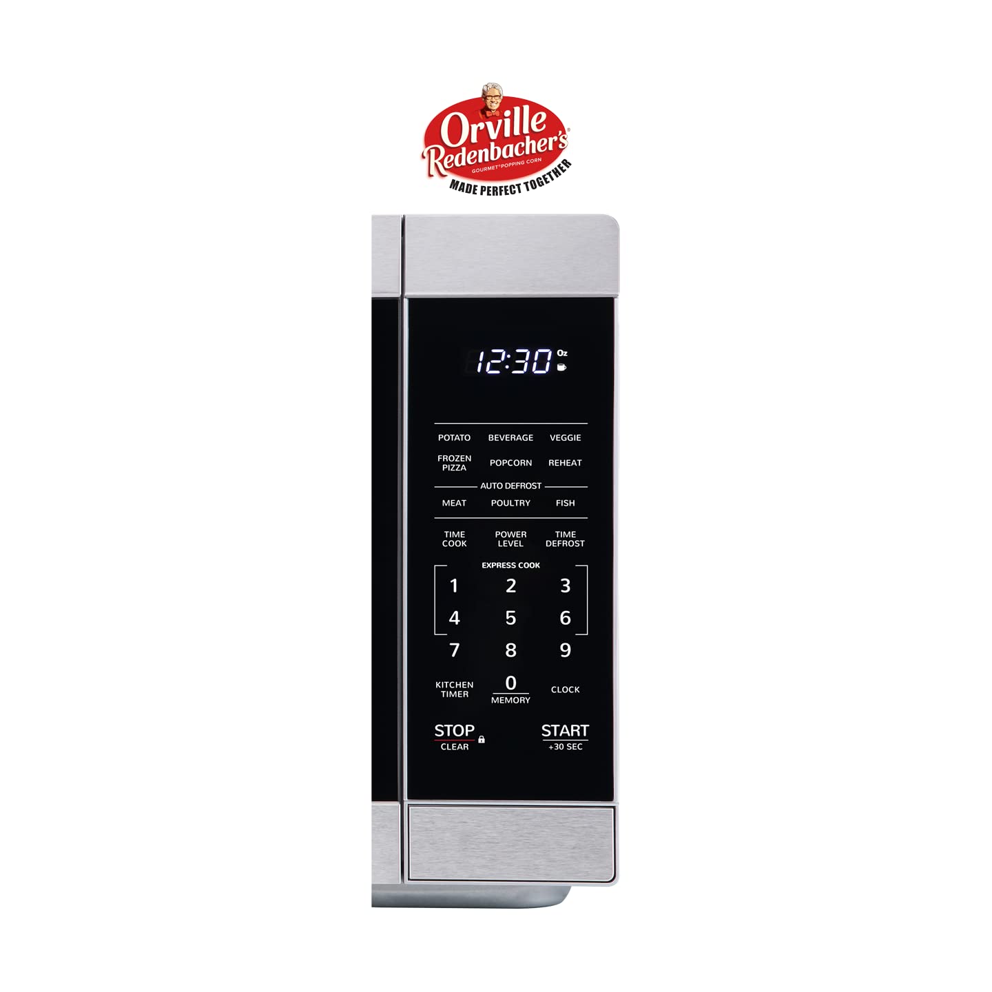 SHARP ZSMC1162HS Oven with Removable 12.4" Carousel Turntable, Orville Redenbacher's Certified, Cubic Feet, 1000 Watt Countertop Microwave, 1.1 CuFt, Stainless Steel