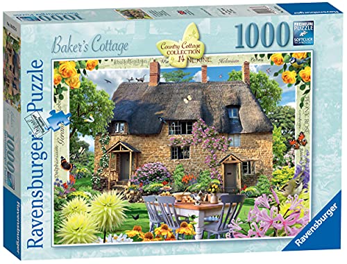 Ravensburger Country Cottage No.14 - Baker's Cottage 1000 Piece Jigsaw Puzzles for Adults & Kids Age 12 Years Up