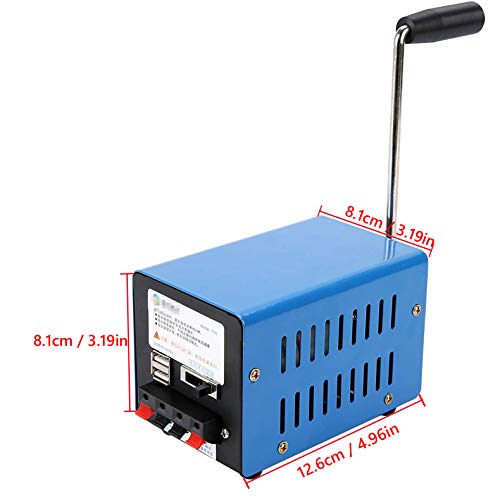 YaeTek Portable Generator Hand Crank Charger Generator USB Generator Inverter Outdoor Multifunction Manual Crank Generator for Travel Camping Hiking Survial
