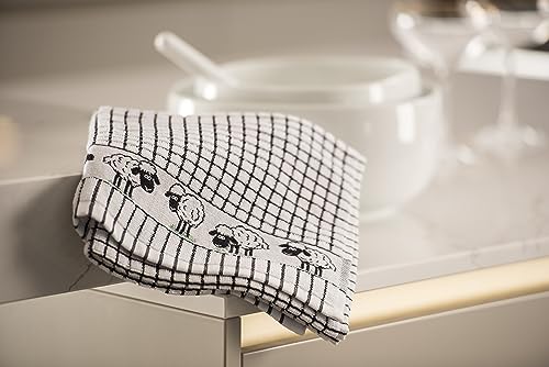 Samuel Lamont Poli Dri 100% Cotton Dish Towel - Black Sheep