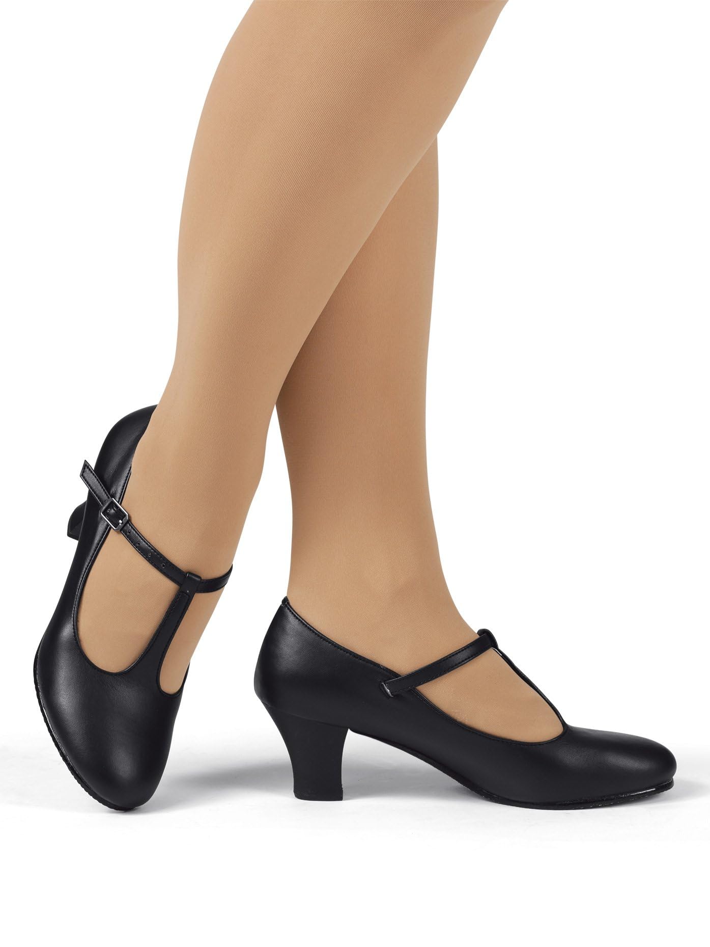 Theatricals Adult 2" T-Strap Character Shoes Tan 08.5 T3300