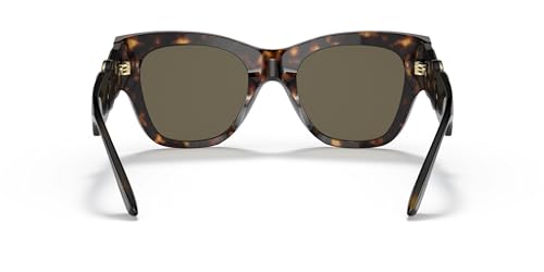 Versace VE 4415U 108/3 Havana Plastic Cat-Eye Sunglasses Brown Lens