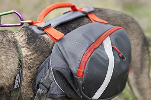 Mountainsmith K9 Dog Pack, Adjustable Chest and Back Harness Canine Backpack, Saddle Bags with Zippered Pockets for Camping, Travel, Outdoors, Backpacking, Hiking