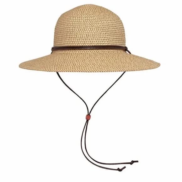 UPF 50+ Sun Hat for Women - Highest Rated Sun Protective Hat with Wide Brim and Lanyard - UV Protection Natural Beige
