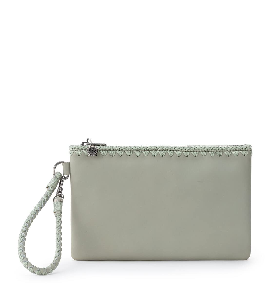 The Sak Vita Wristlet in Leather, Convertible Design with Adjustable Straps, Meadow