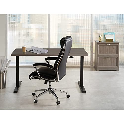 RealspaceĀ® Magellan 60"W Pneumatic Height-Adjustable Standing Desk, Gray