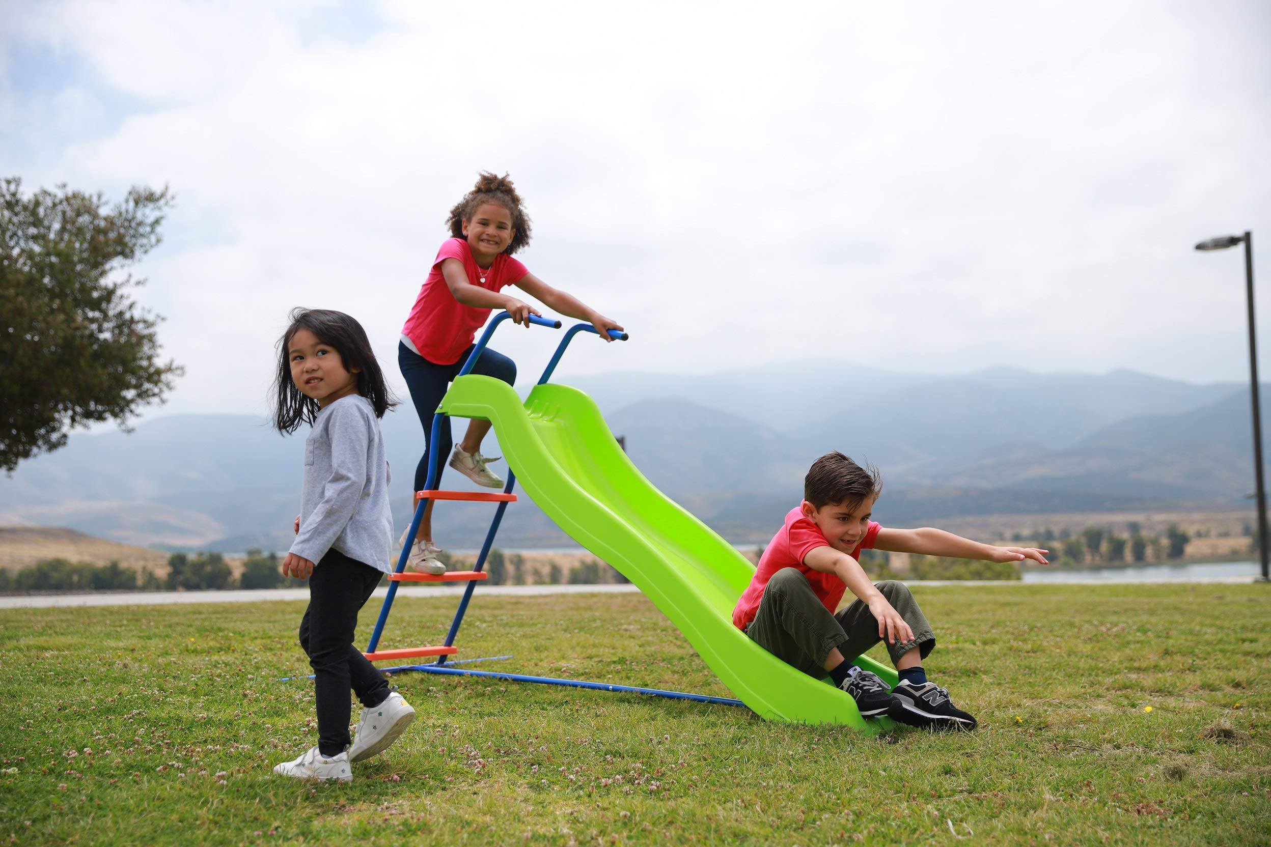 Outdoor Slide for Kids, Playground Slide, Swing Set Slide, Slide Playground, 6 Ft Slide for Swing Set, 6ft Deck Slide, Indoor/Outdoor Slide for Kids - Swingset Slide Replacement