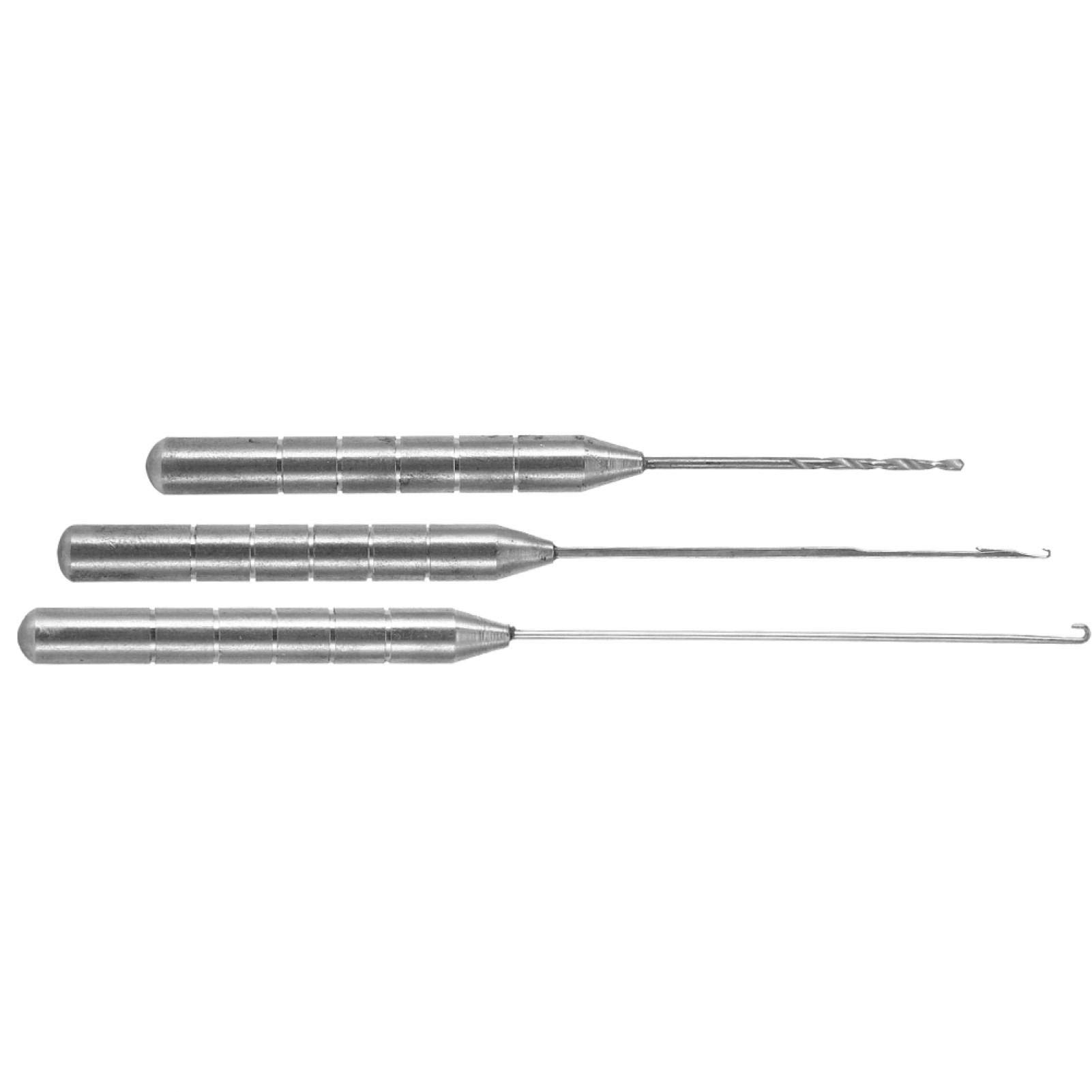 Portable Anti‑Rust Fishing Tool, 3 Pieces Stainless Steel Fishing Bait Drill Needles