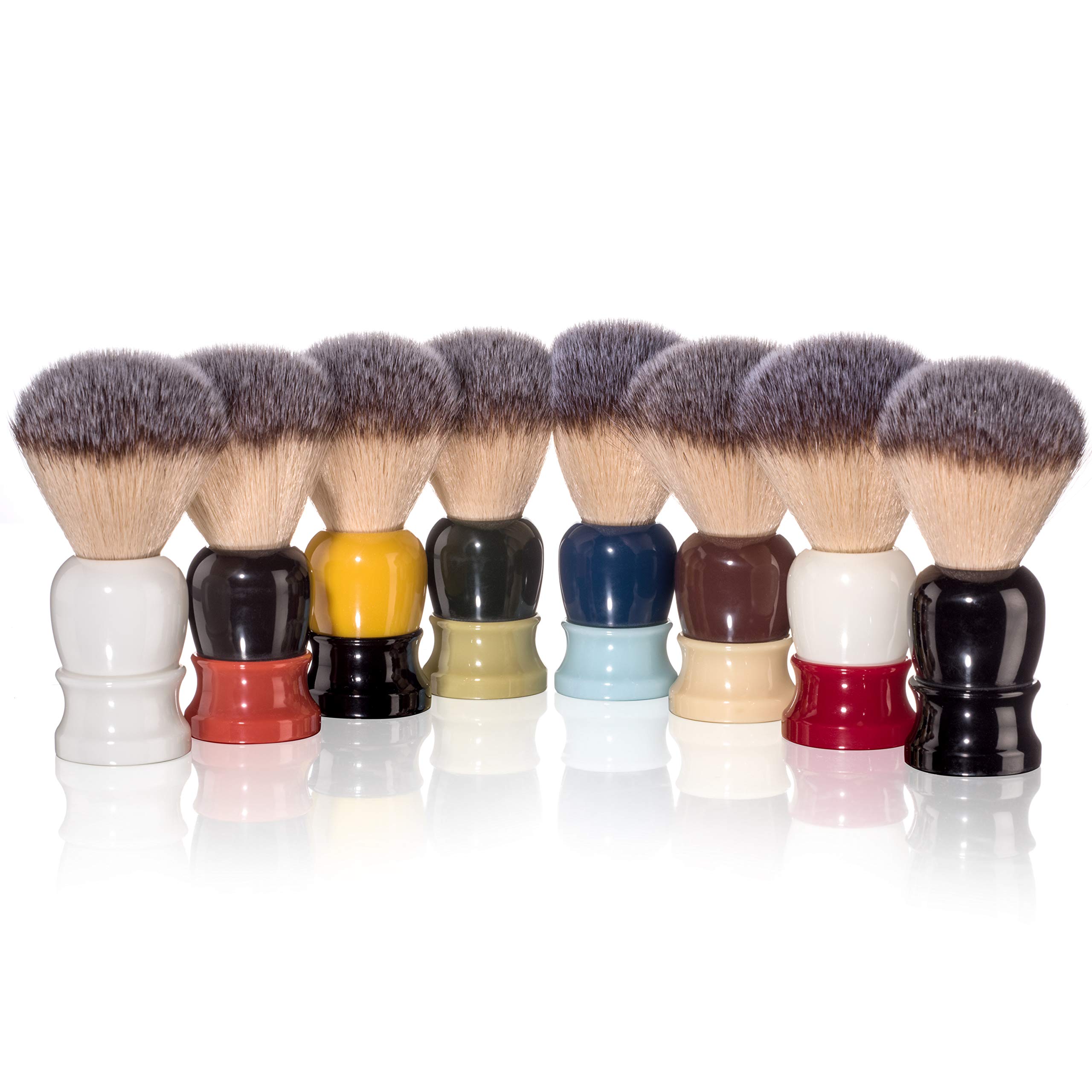 Mr Fine"Better Than Badger" Classic Shaving Brushes - Synthetic Angel Hair Shave Brush For Men - The Wet Shaver's Favorite - Crimson Ivory
