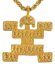 MADE IN USA - Reproduction of The Pre Columbian Tolima Pendant, from ILANET Museum Collection