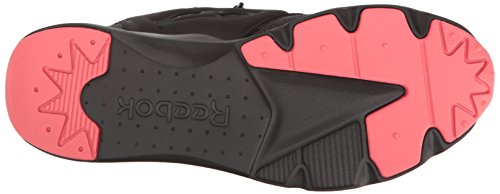 Reebok Women's Furylite Sole Running Shoe, Black/Gravel/Fire Coral, 5 M US
