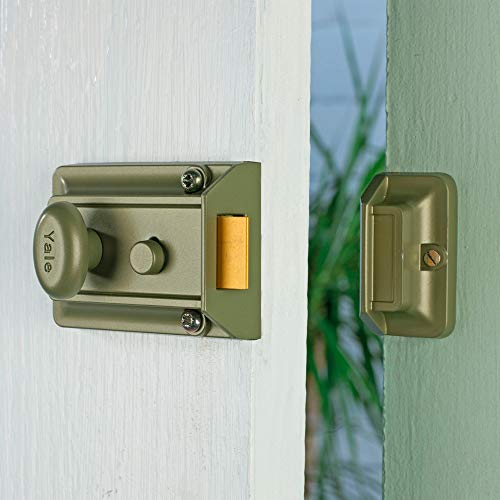 Yale P-77-ENB-PB-60 - Traditional Nightlatch - 60mm - Electro Nickel Brass Finish - Standard Security