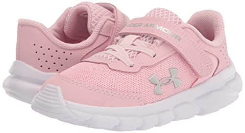 Under Armour Girls' Infant Assert 9 Alternate Closure, (602) Prime Pink/Flamingo/Metallic Silver, 8K, US