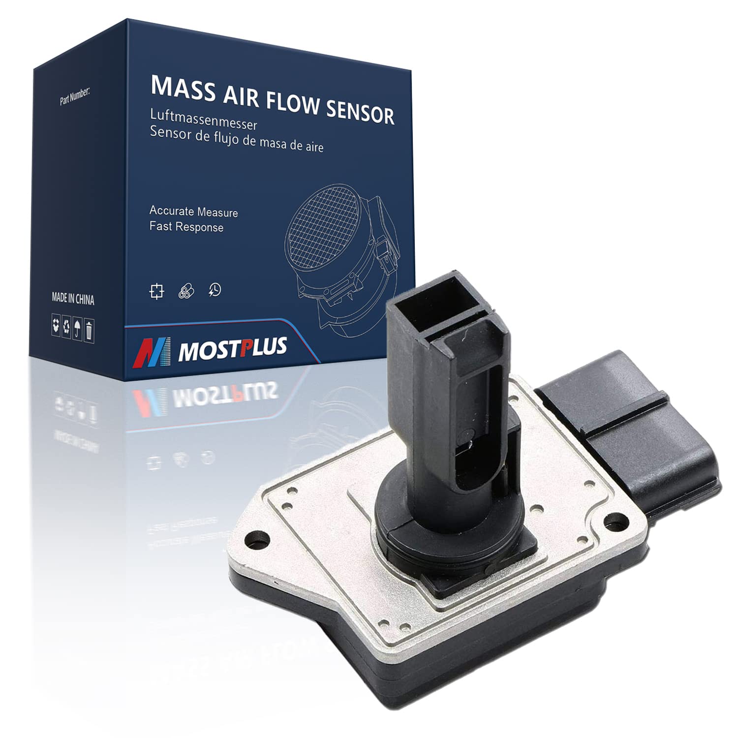 MOSTPLUS 74-50011 Mass Air Flow Meter MAF Sensor Compatible for 2001-2005 Ford Explorer/ 2001-2003 Ford Ranger 4.0L