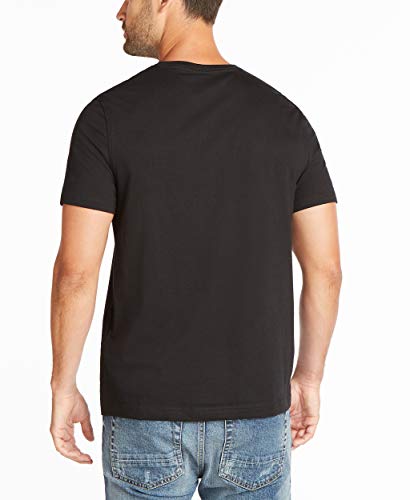 Nautica Men's Short Sleeve Crew Neck T-Shirt, True Black Solid, X-Large