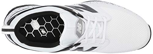 New Balance Men's Fresh Foam LinksSL Golf Shoe, White/Black, 11.5 Wide