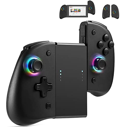 VANJUNN Joy Pad Controller for Nintendo Switch OLED and Switch 2017, Replacement Wireless Controller with Precise Motion Control, Back Button and Turbo for Nintendo Switch Joycon Controllers