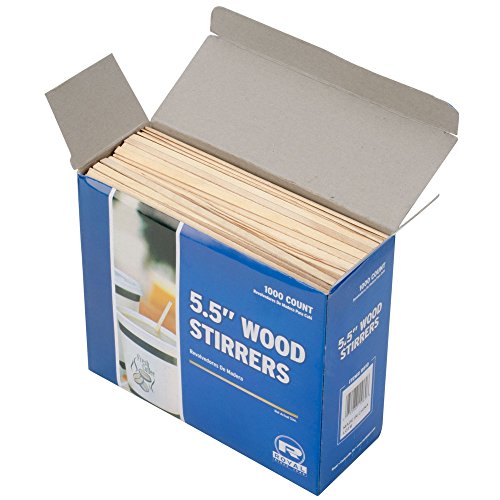 Royal 1000 Count Wood Coffee Beverage Stirrers, 5.5"