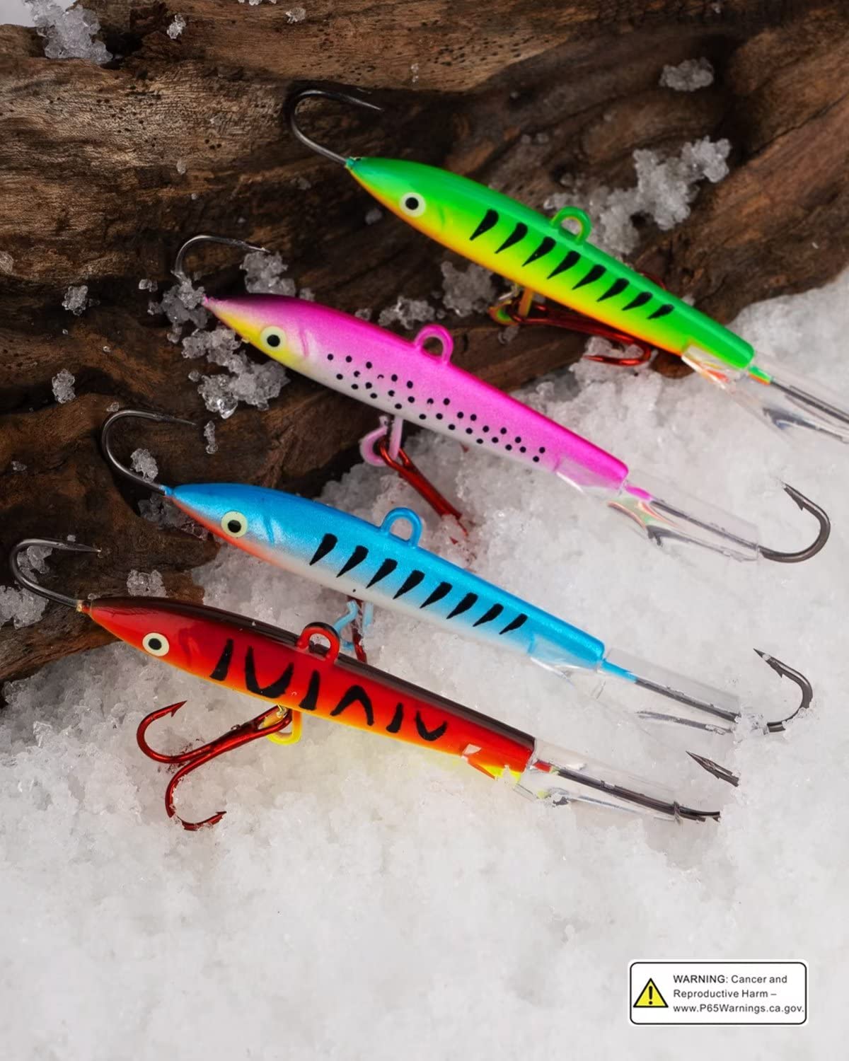 THKFISH Ice Fishing Jigs Vertical Jigs Kit Ice Fishing Tackle B-18g+D-21g