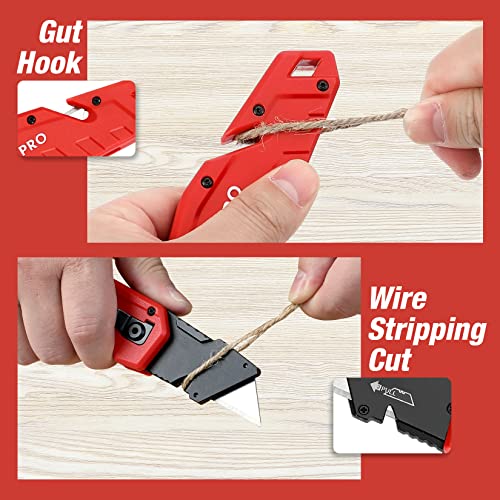 WORKPRO Folding Utility Knife & WORKPRO Folding Utility Knife, 15 Extra Blades Included